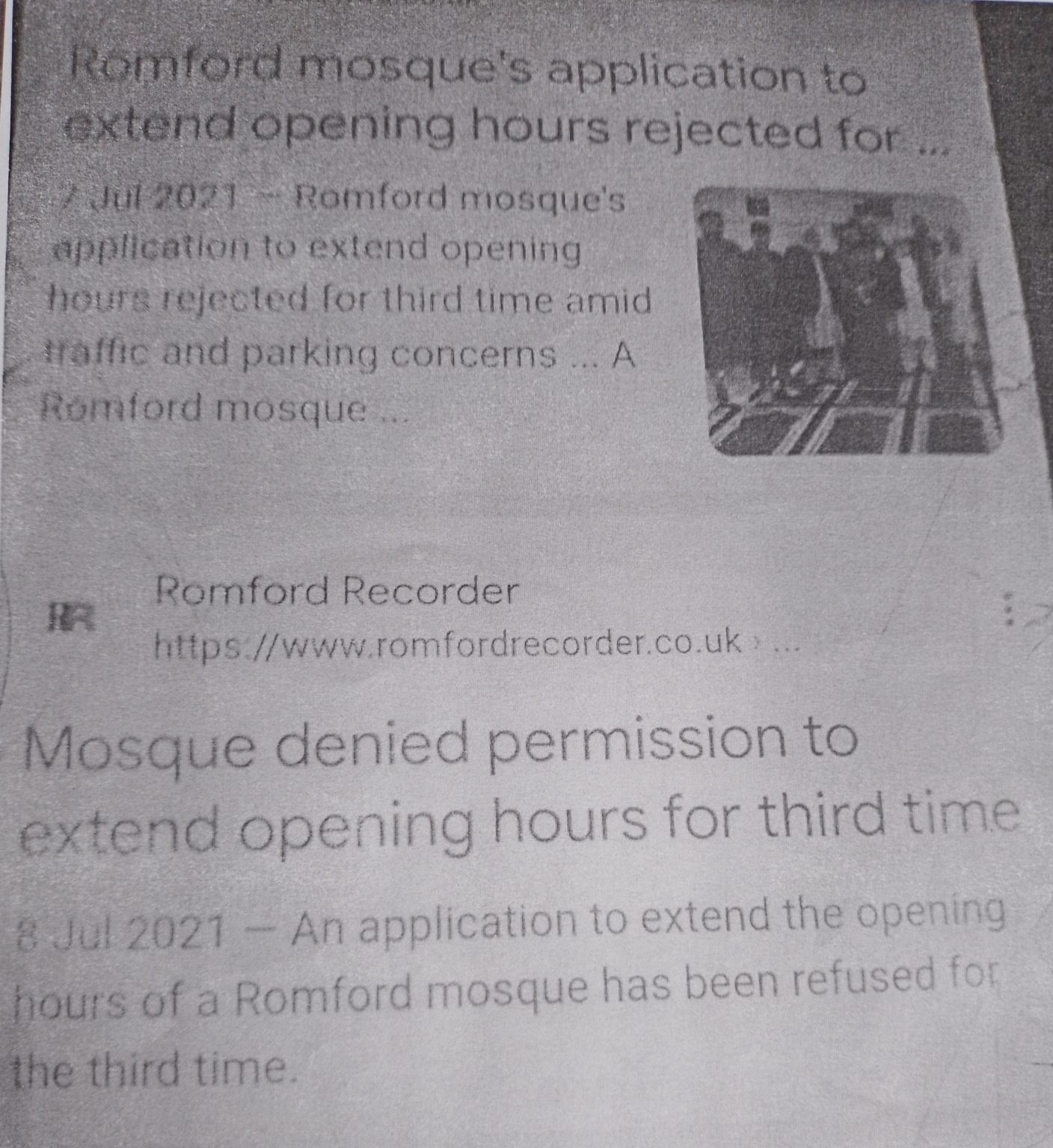 Romford Mosque, Quran and Islamic classes, Friday Prayer