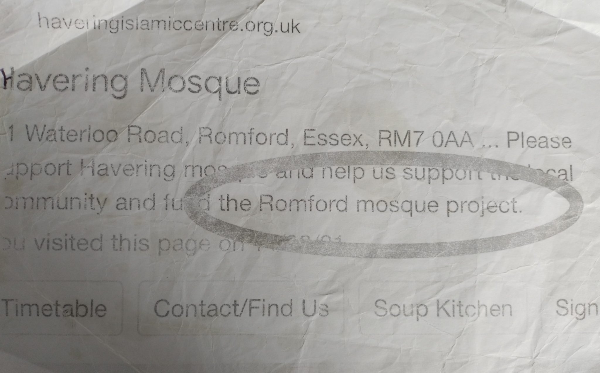 Romford Mosque, Quran and Islamic classes, Friday Prayer